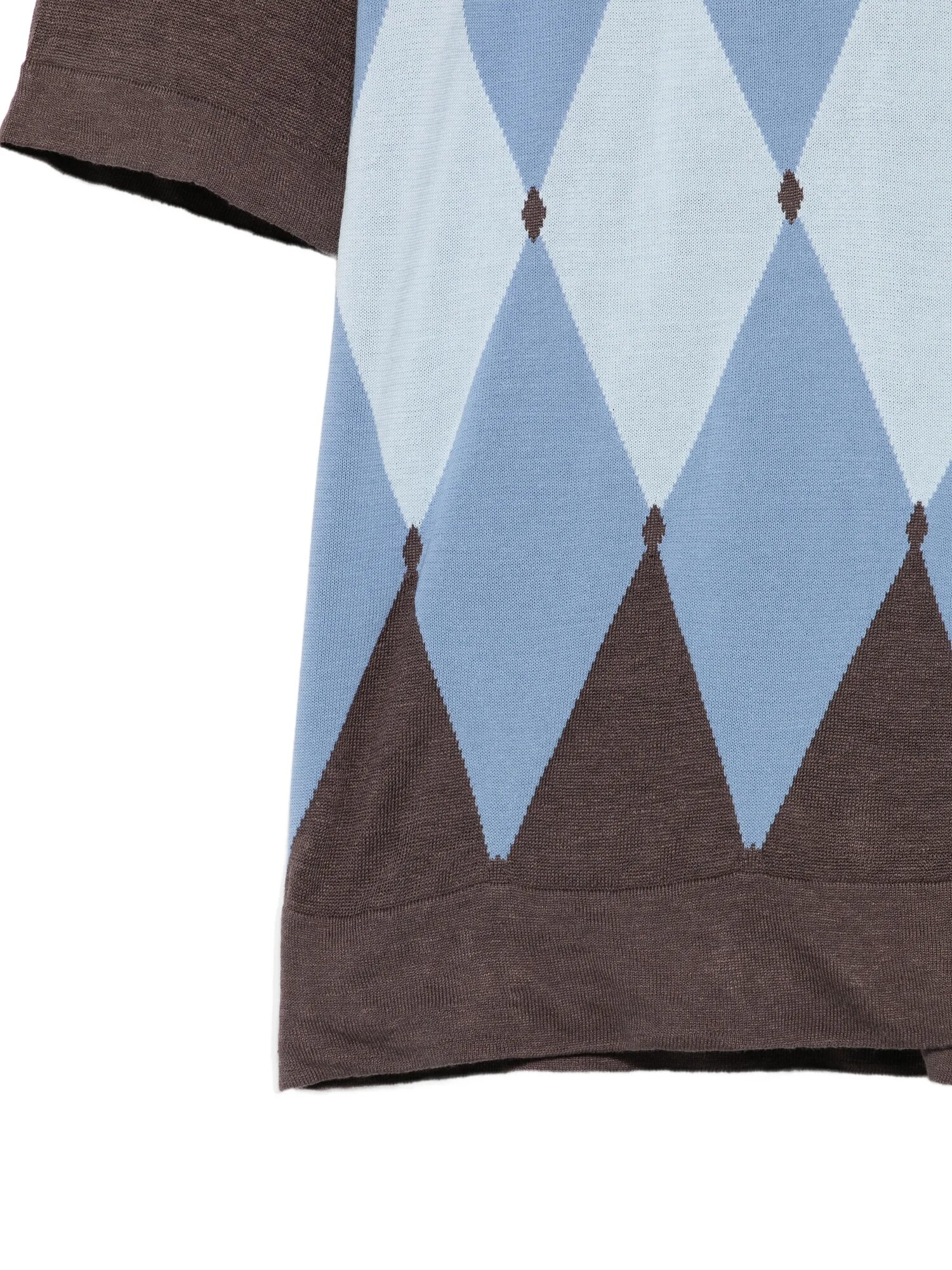Футболка Ballantyne Argyle-pattern short-sleeve T-shirt, размер 50, brown — фото 1