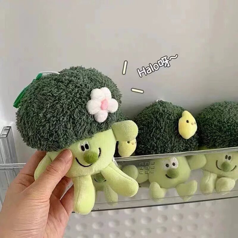 Цветок Брокколи Ключенс Аксессуар - Милое Овощное Подвеска для Сумок и Ключей