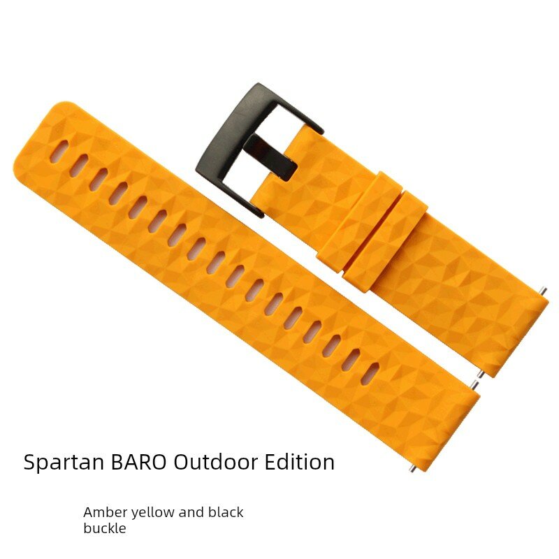 Смарт-часы Suunto Spartan BARO с янтарно-желтым резиновым ремешком и черным браслетом