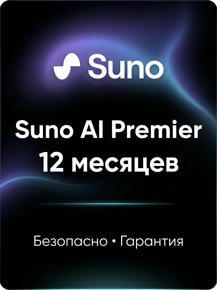 Suno AI оформление подписки на Suno AI Premier 12 месяцев | Безопасно • Гарантия