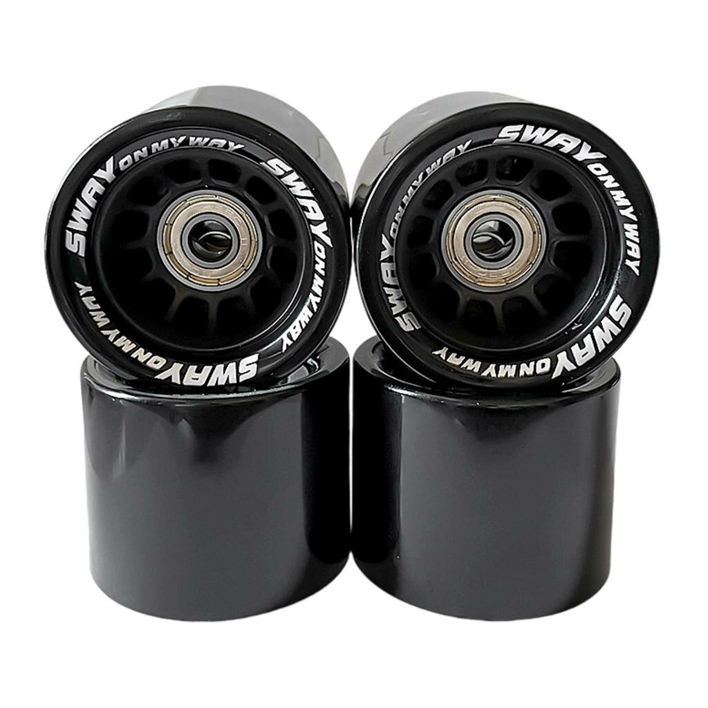 Колёса для лонгборда, 4 шт, Черный