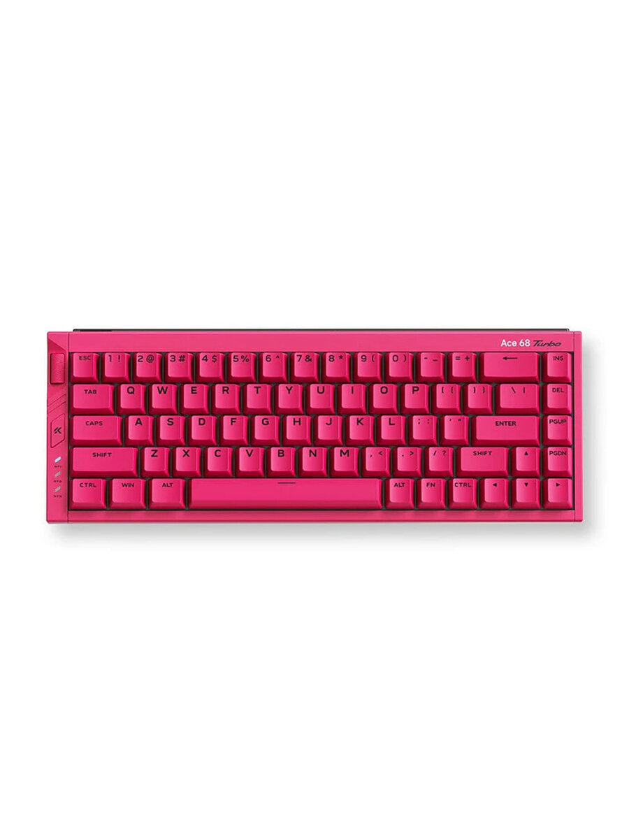 Mchose Ace 68 Turbo Berry Red (Mount Tai Magnetic Switch GT), розовый, игровая проводная клавиатура