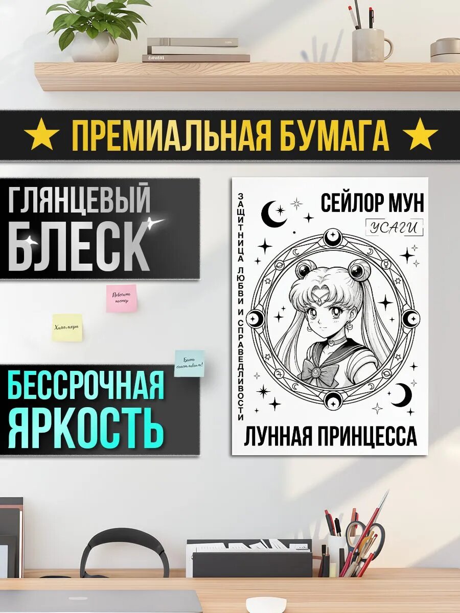 Постер на стену Сейлор Мун — фото 1