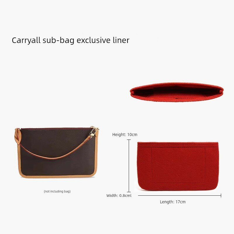 LV Carryall BB Маленькая сумка красный внутренний мешок размер маленький