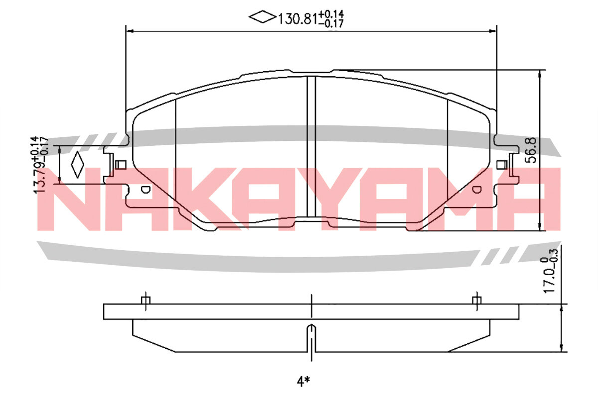 MK торм. Колодки ПЕР. RAV4 ACA30 11/05-