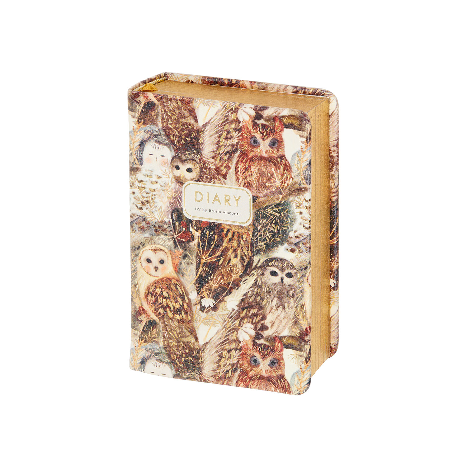 Ежедневник BrunoVisconti "Волшебные совы", 416 страниц, 70*108мм