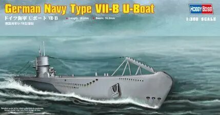 HobbyBoss 83504 1/350 Подводная лодка U-7B ВМС Германии ABS пластик