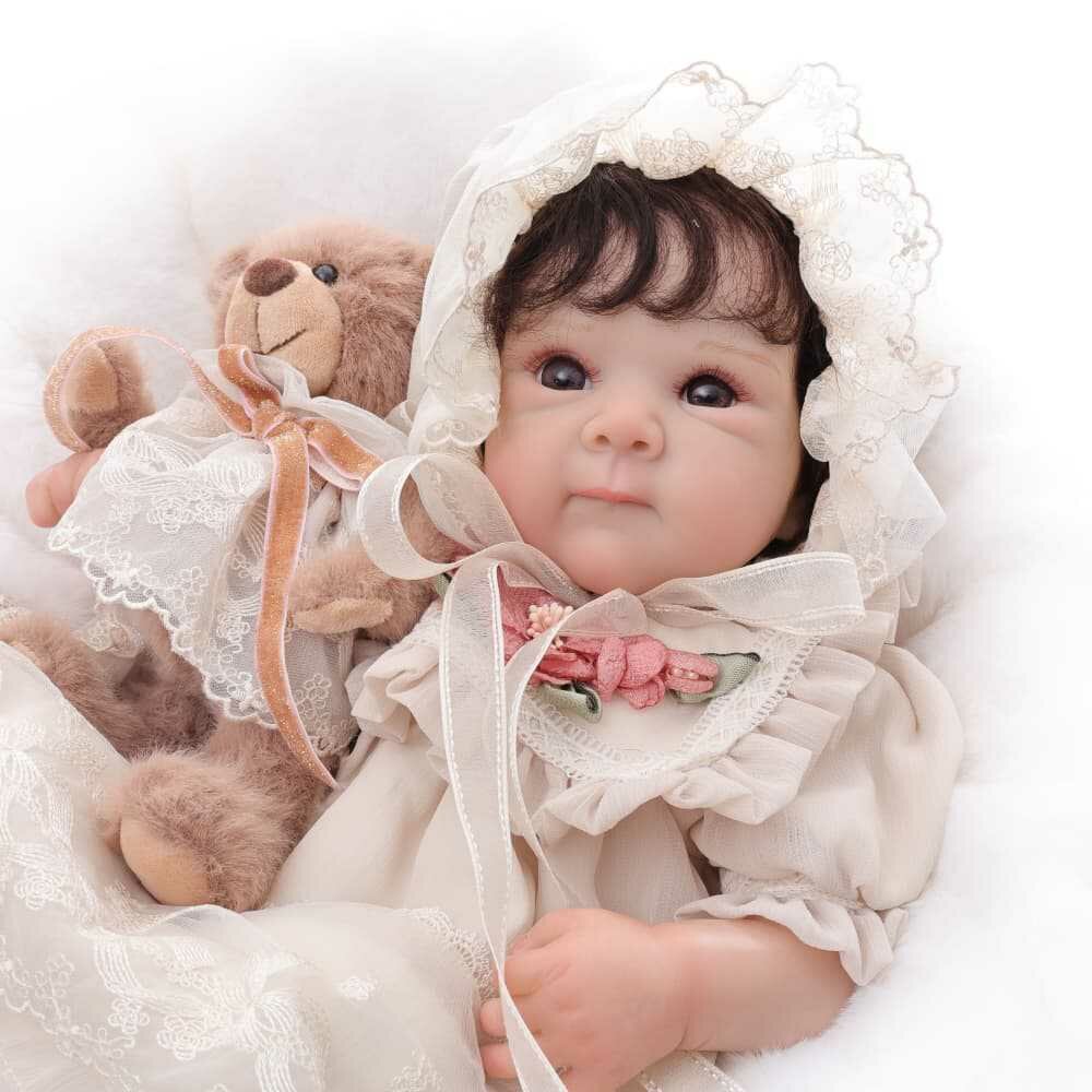 20-дюймовая искусственная кукла реборн, игровой домик, семейная кукла, аксессуары из эмалированного пластика, подарок