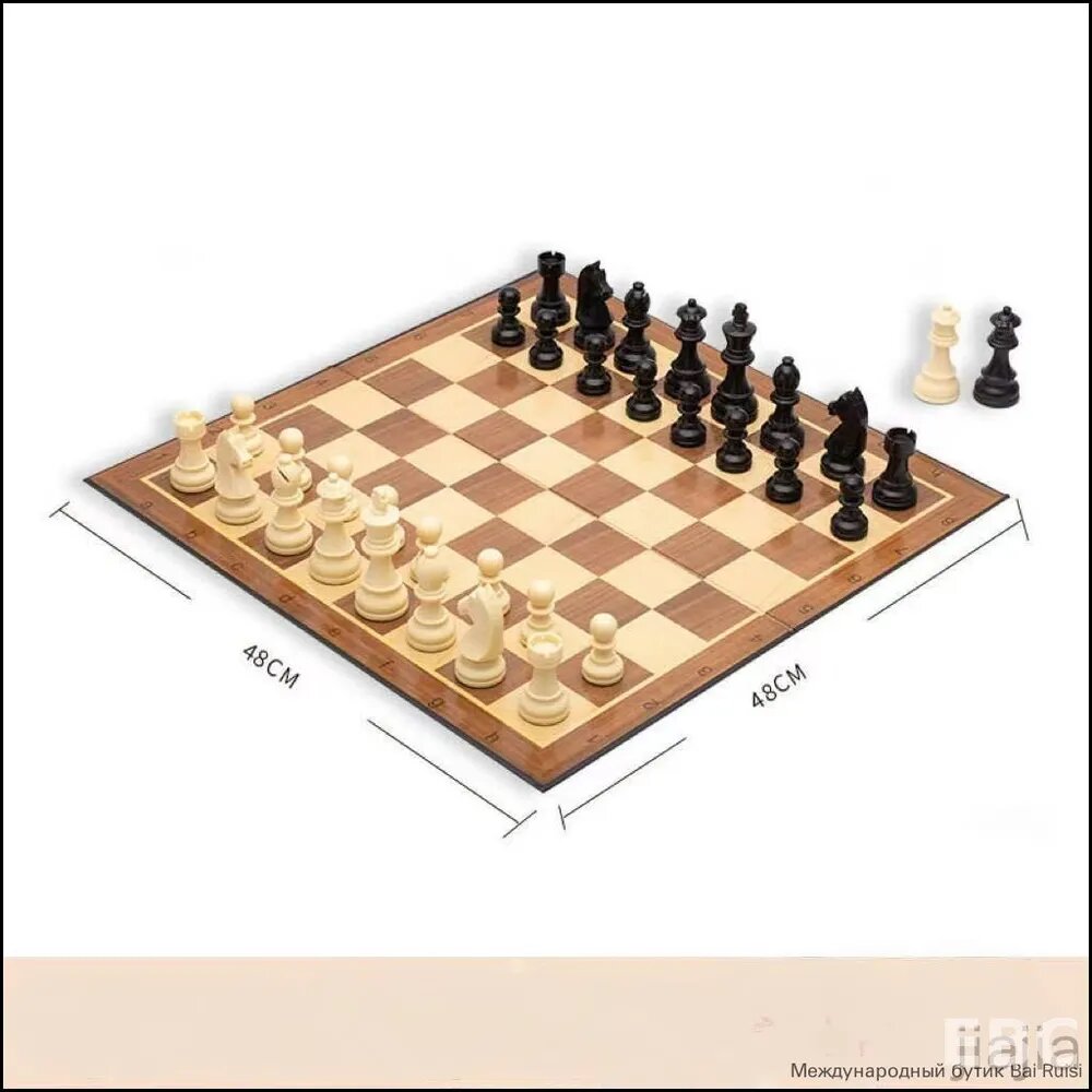 Шахматы DGT Grey Chess со складной доской 43х43 см и пластиковыми фигурами с утяжелителем — фото 1