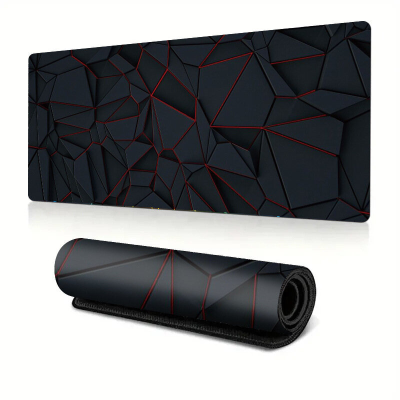 Коврик для стола и клавиатуры игрового типа с аниме тематикой анти скользящий увеличенный размер на основе резины