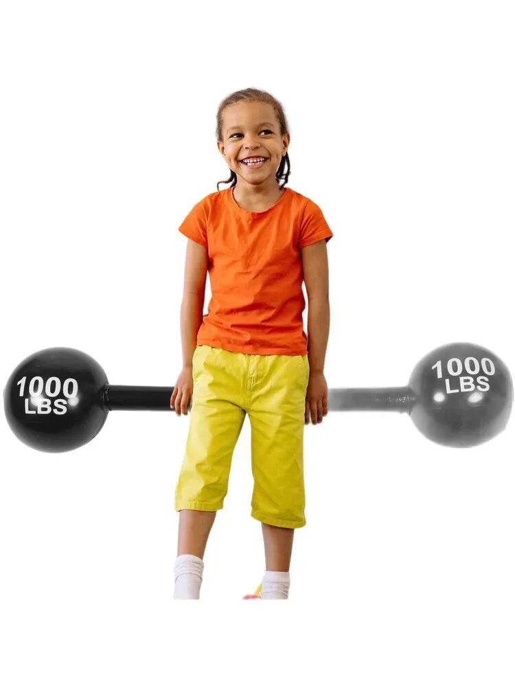 Праздничные надувные гантели из прочного пвх 2 штуки для детских игр и семейного досуга