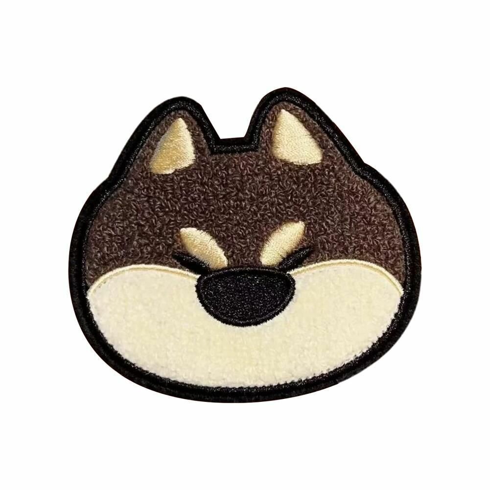 Декоративная заколка для волос в виде бесшовной липучки в форме мультяшной сиба-ину