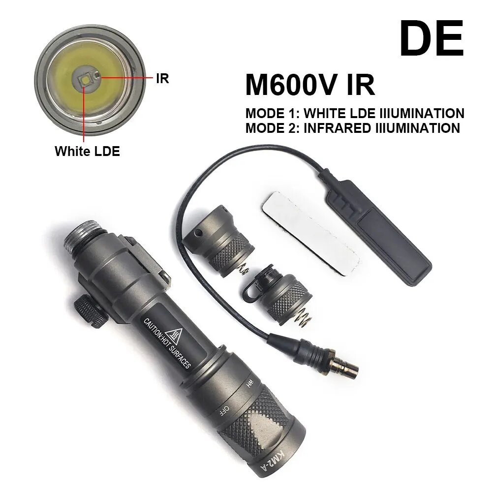 Тактический фонарик SOTAC M600V IR DE