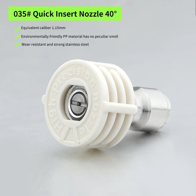 Трассерная насадка форсунка для мойки высокого давления Насадка для автомойки высокого white 035