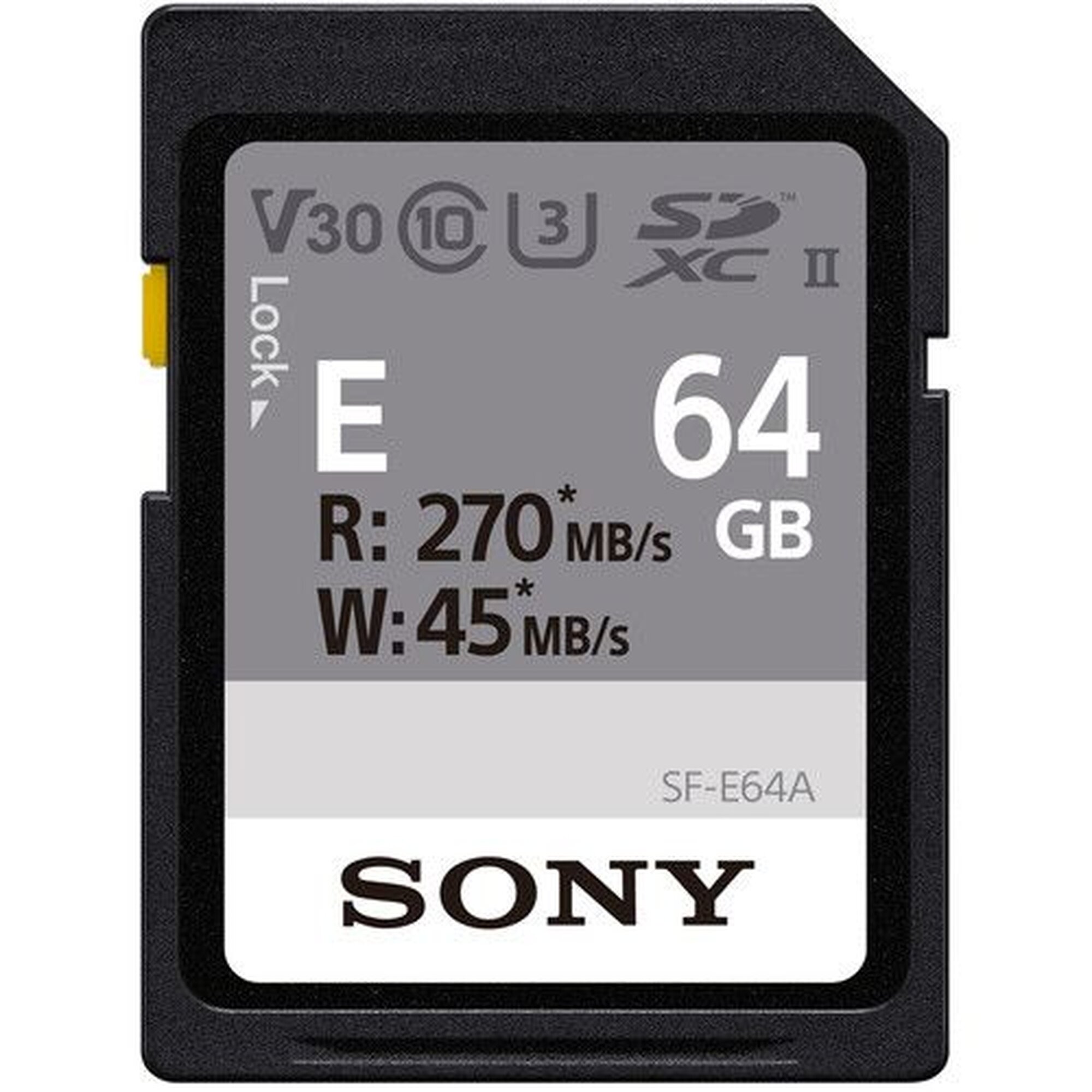 Память SONY 64 GB SDXC UHS II ( 270R /70W ) SF -E64