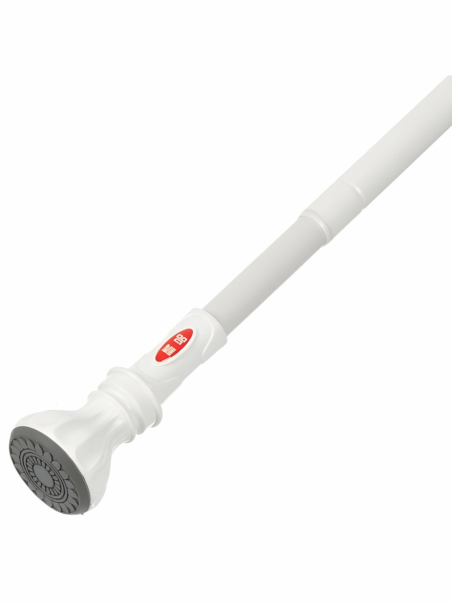 Карниз для ванной телескопический металлический, регулируемый от 110 до 200 см, прямой, для шторки в ванную комнату, A310116