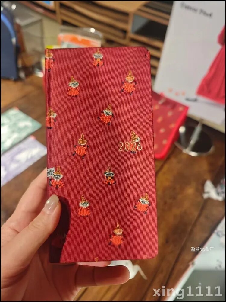 Еженедельник B7 Moleskine 2026, твердая обложка, красный, Moomins