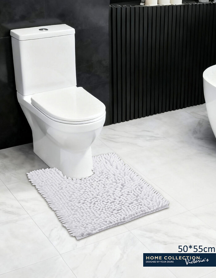 Коврик для ванной SEWARD PARK HOME COLLECTION, 50x55 см, нескользящий, белый
