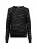 Свитер Herno Striped round-neck sweater, размер 42, , black/black