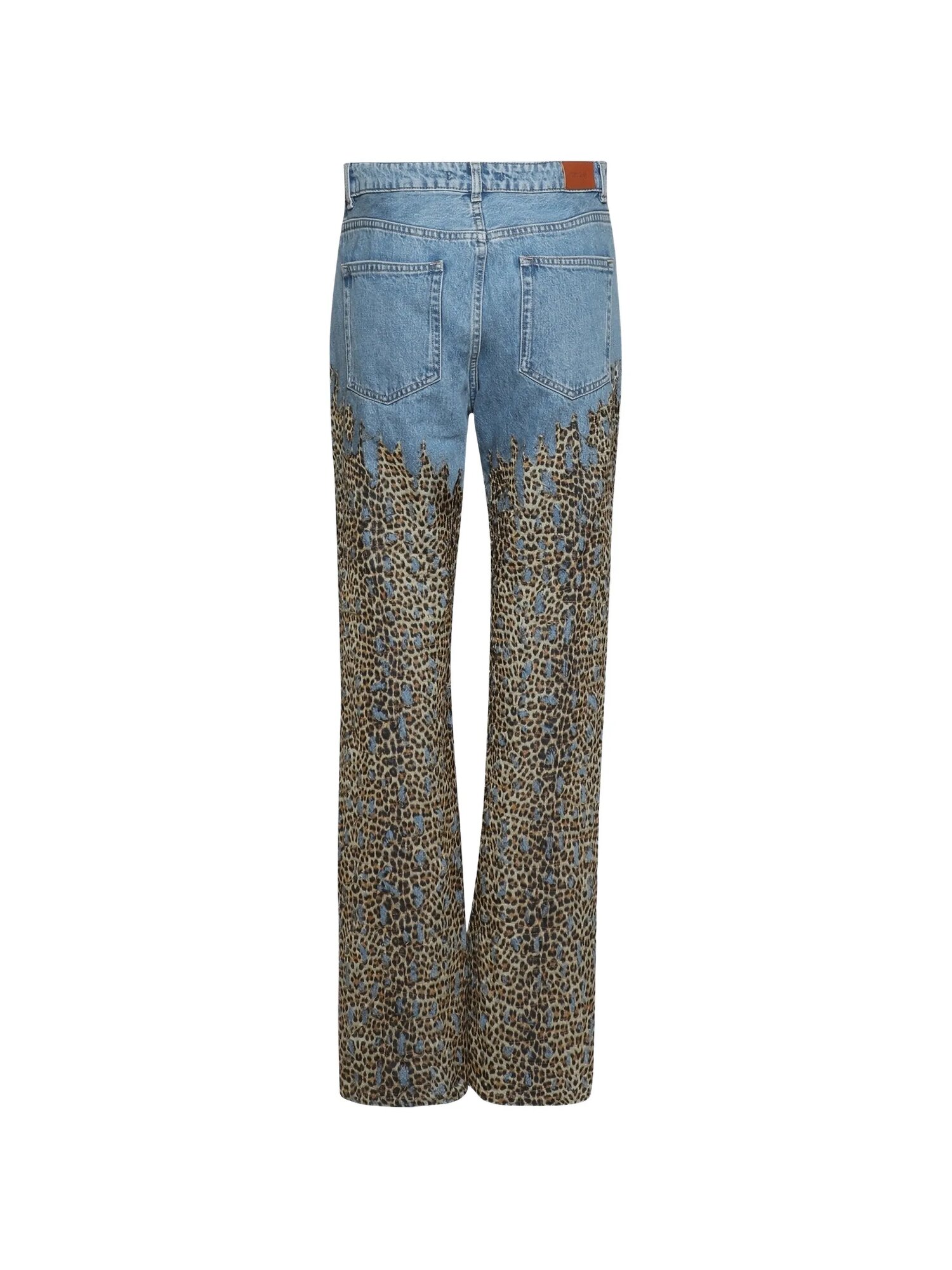 Джинсы Roberto Cavalli Leopard-print five-pocket jeans, размер 40 — фото 1