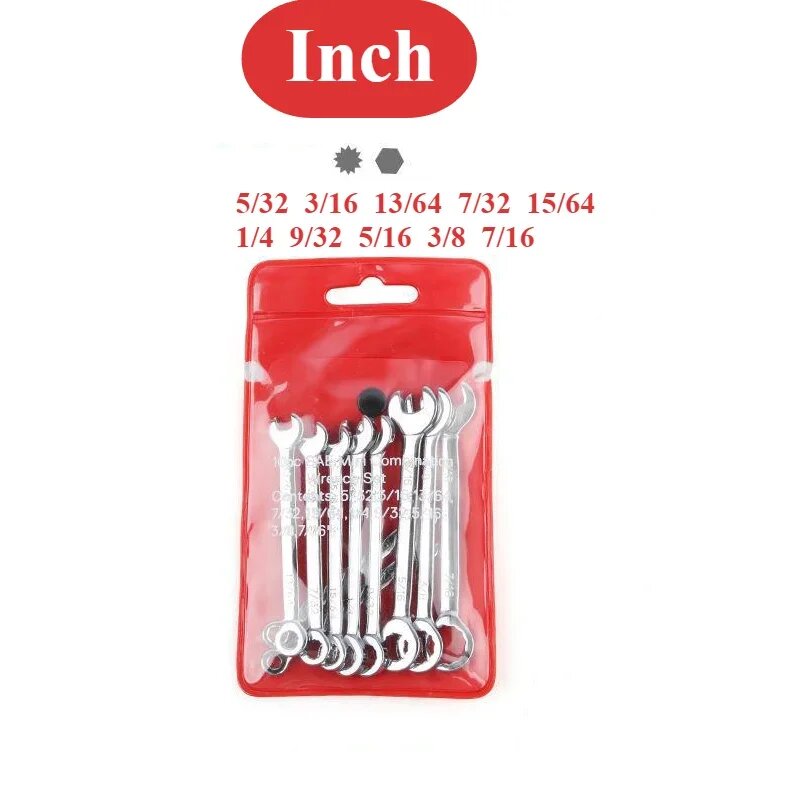 Набор гаечных ключей Inch 5/32-7/16