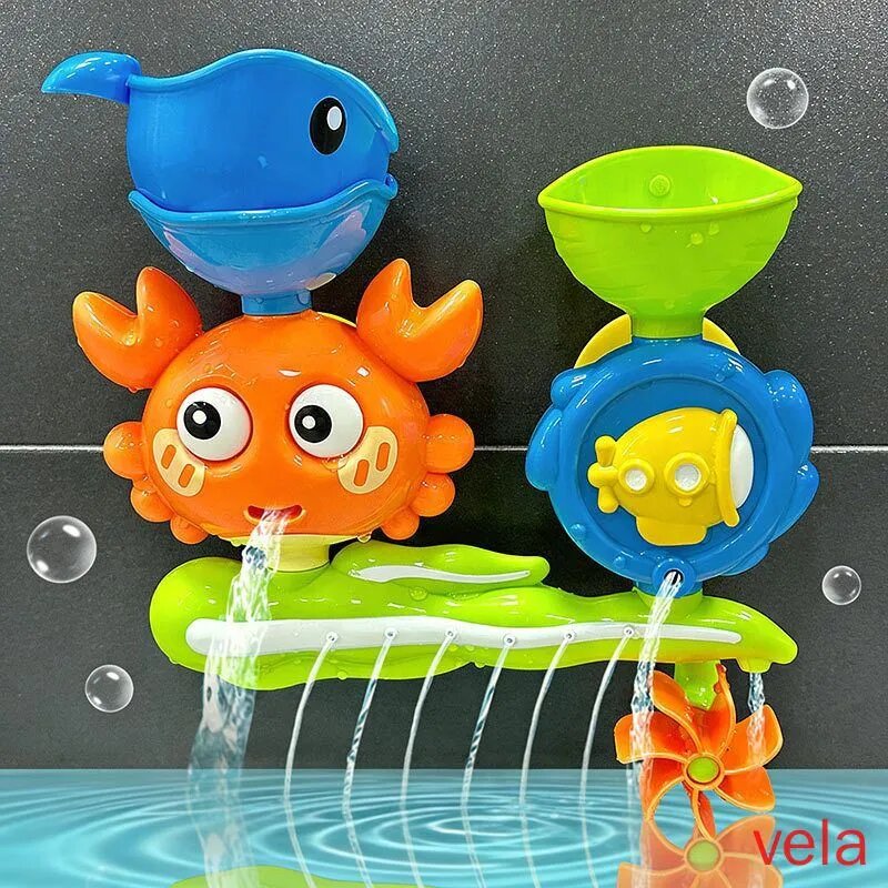 Игрушка для ванны с душем и водоворотом, в пакете(желтый)