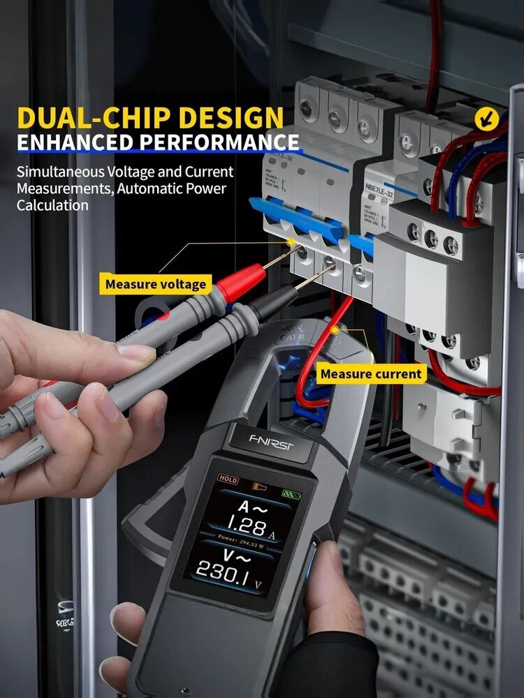 FNIRSI DMC-100, FNIRSI DMC-100 счетчик электроэнергии однофазный профессионального уровня