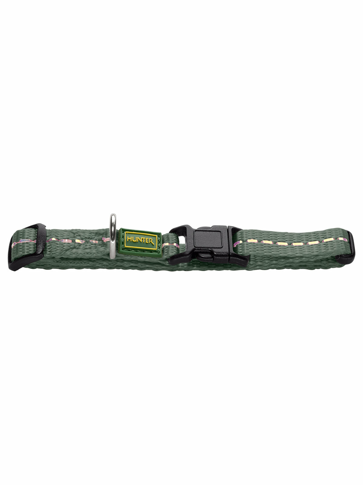 Ошейник для собак Hunter Tripoli Vario Basic M 30-45 см, нейлон, светоотражающий, оливковый