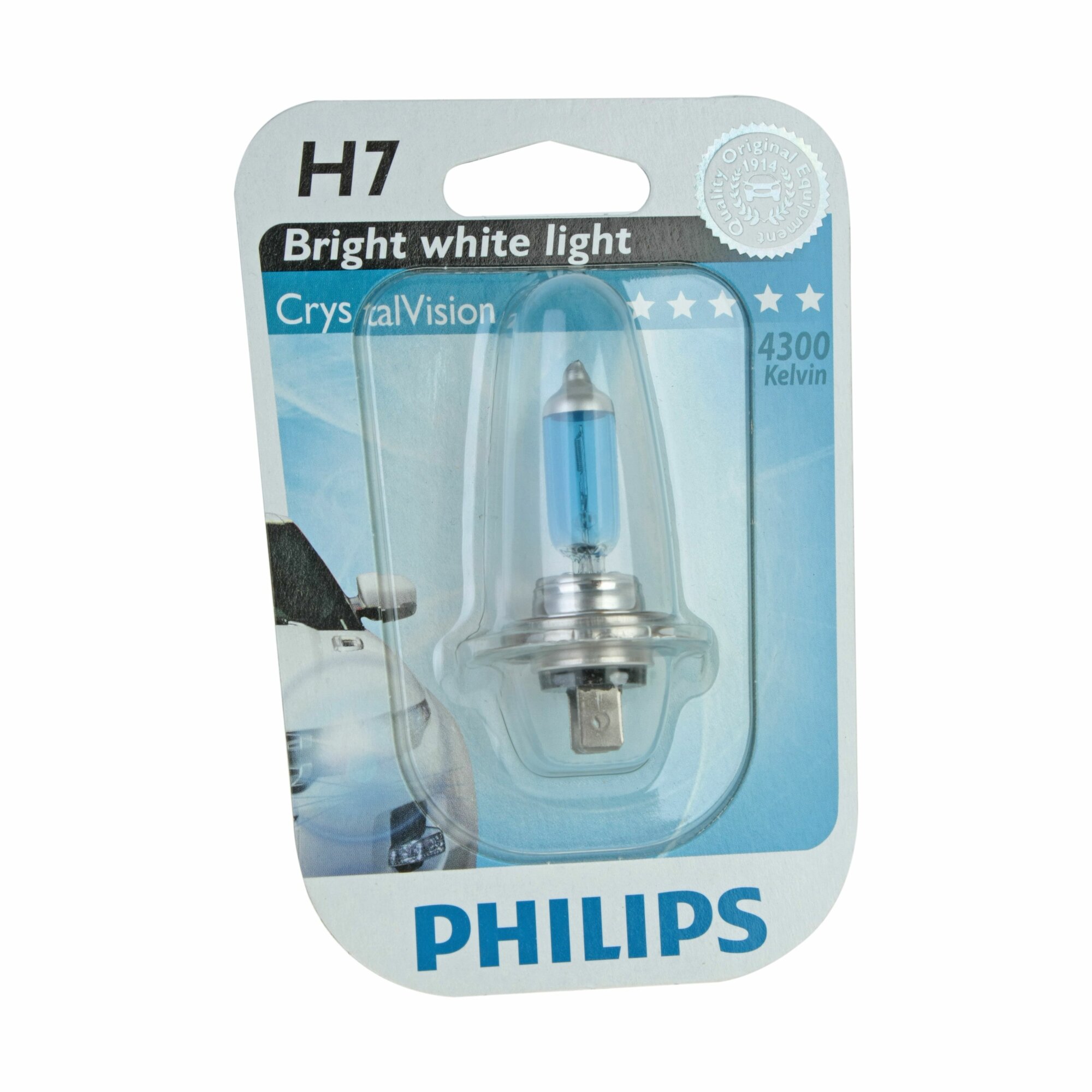 Автолампа H7 55W PX26d CrystalVision 4300K 12V