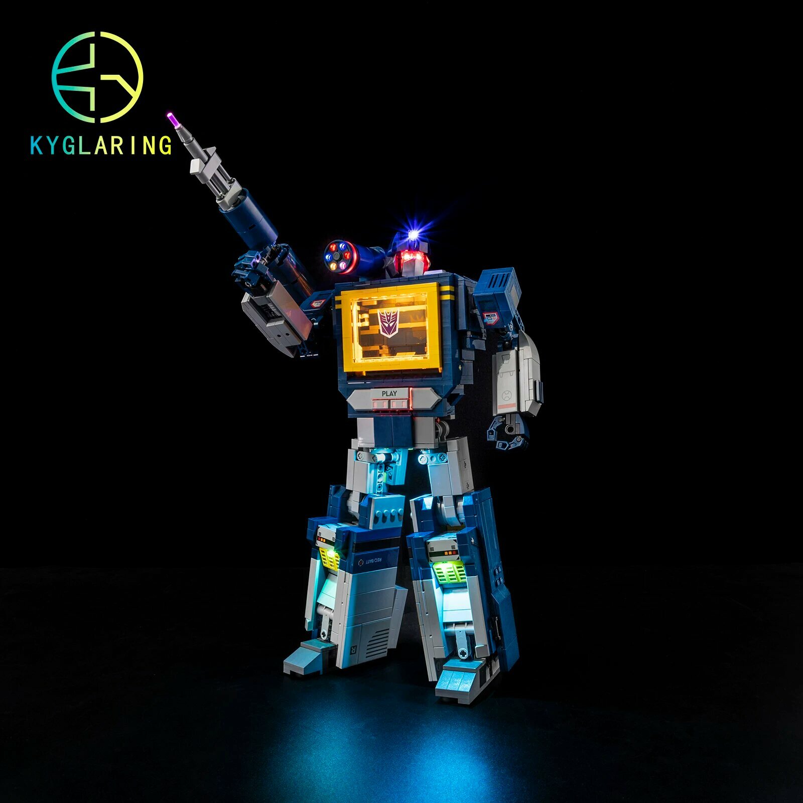 Набор звуковых и световых огней LEGO 10358 Soundwave с улучшенными аудиоэффектами для коллекции трансформеров