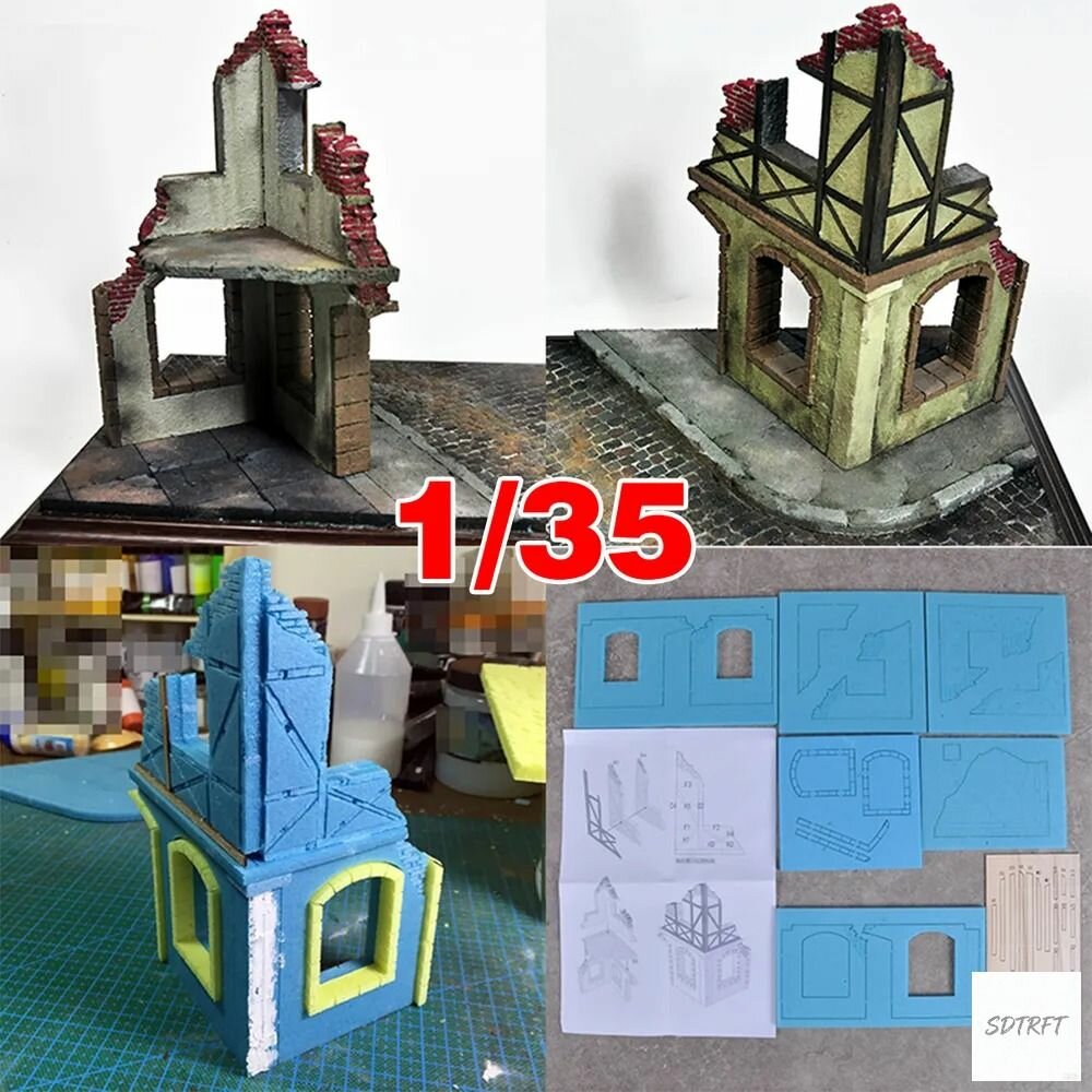 Cor 1/35 сборная модель дома диорама
