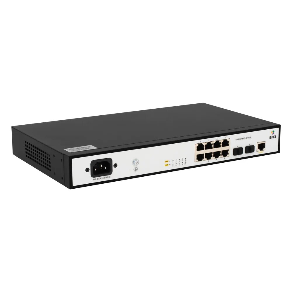 SNR-S2985G-8T-POE-DC / Коммутатор Управляемый POE коммутатор уровня 2 SNR-S2985G-8T-POE-DC