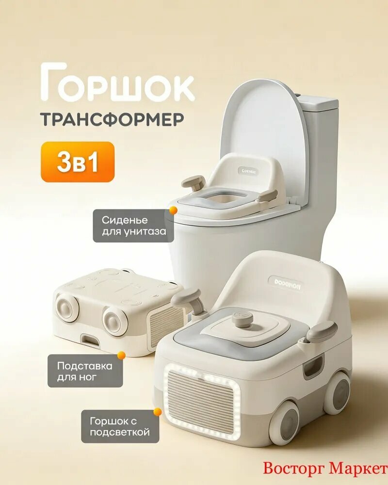 Горшок детский трансформер 3 в 1