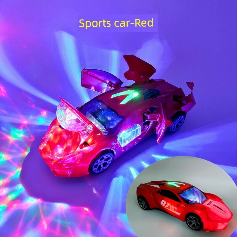 Красная RC-машина с обычными батарейками AA для мальчиков игрушка