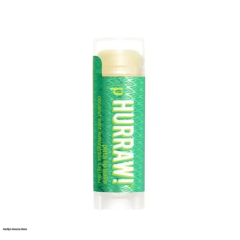 Hurraw Pitta Бальзам для губ Кокос Лемонграсс Мята 4,8 г