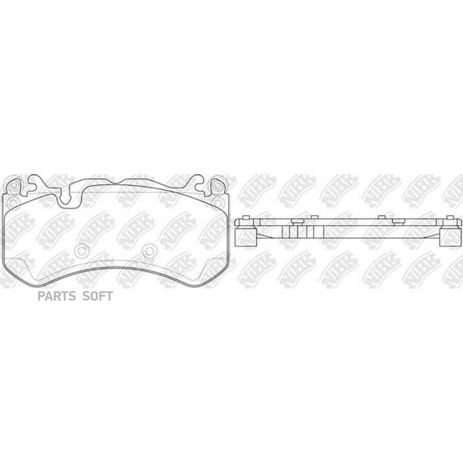 PN31012 NIBK Колодки тормозные передние NIBK PN31012 | цена за 1 шт