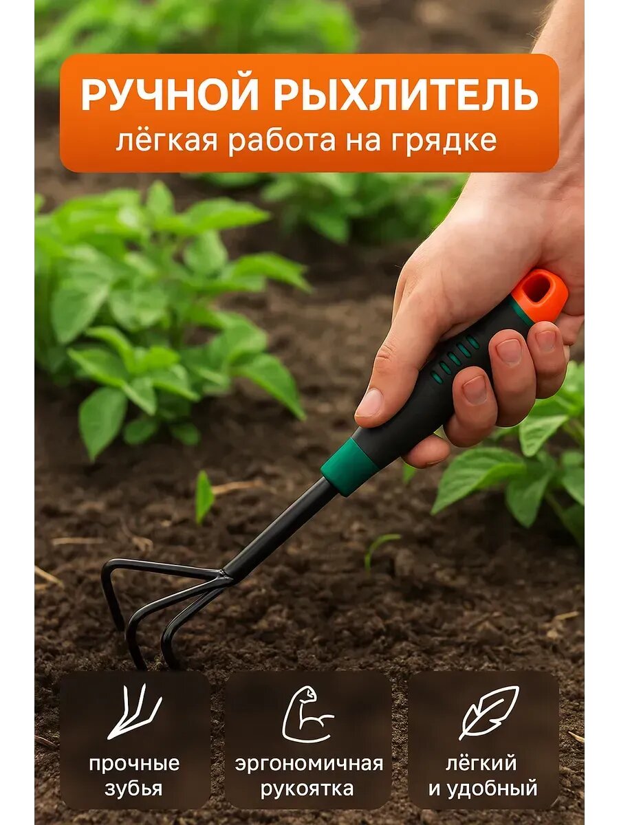 Ручной рыхлитель для сада культиватор