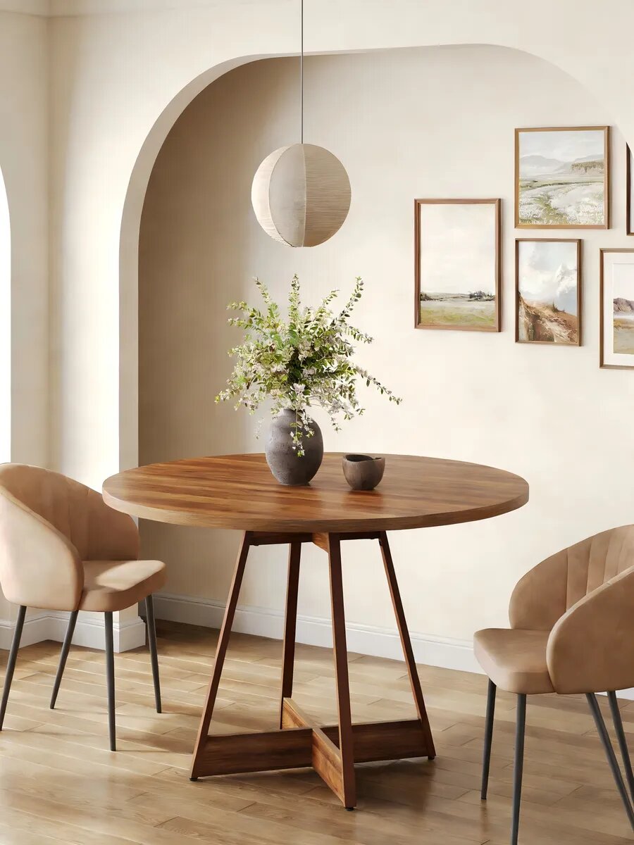 Круглый обеденный стол, 100*100*75 см