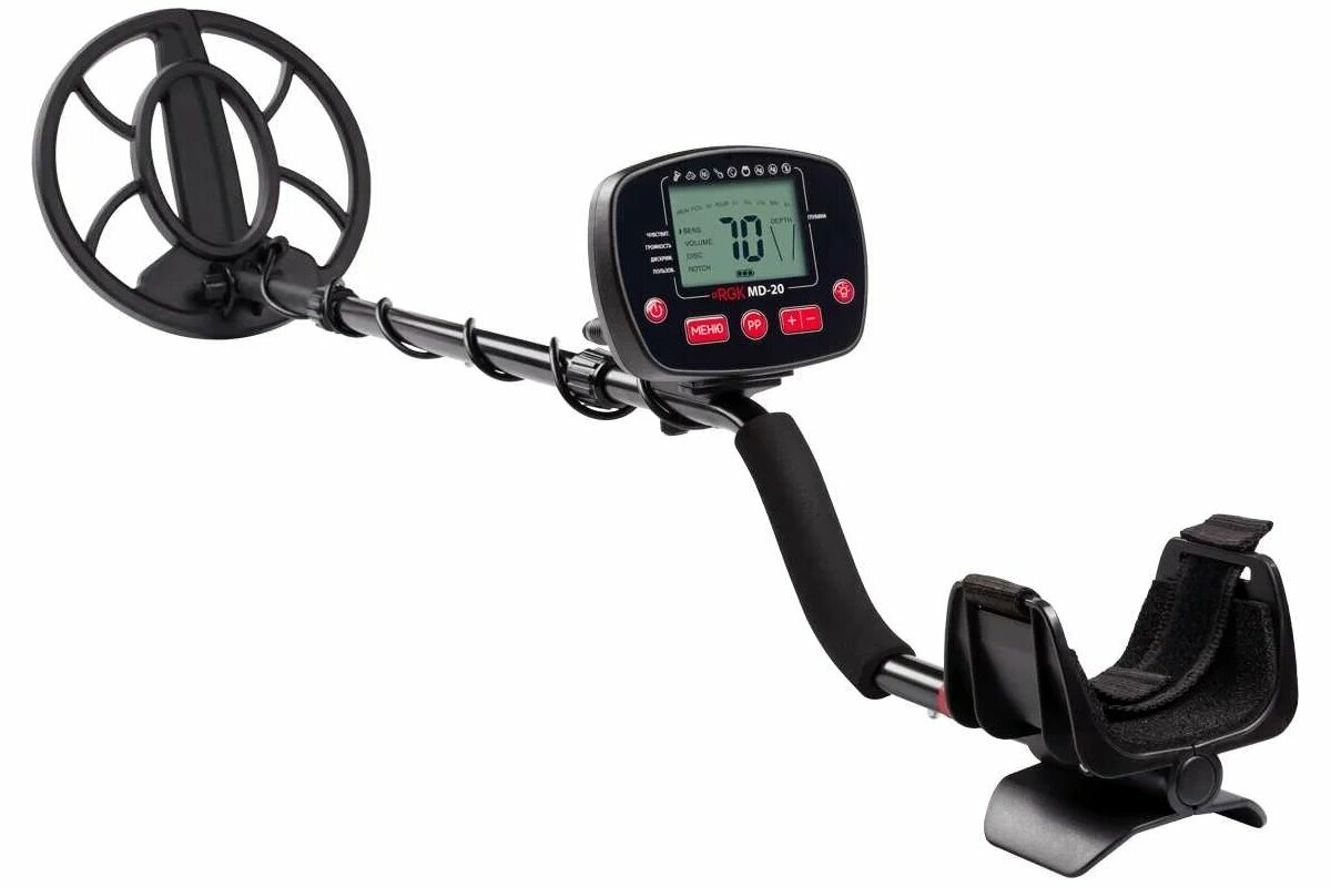 Металлоискатель RGK MD-20 754880, VLF, влагозащищенная круглая катушка, 1.8 кг