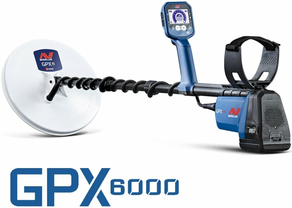 Металлодетектор Minelab GPX 6000, синий, VLF, 1.225кГц, 8ч, 2.1кг