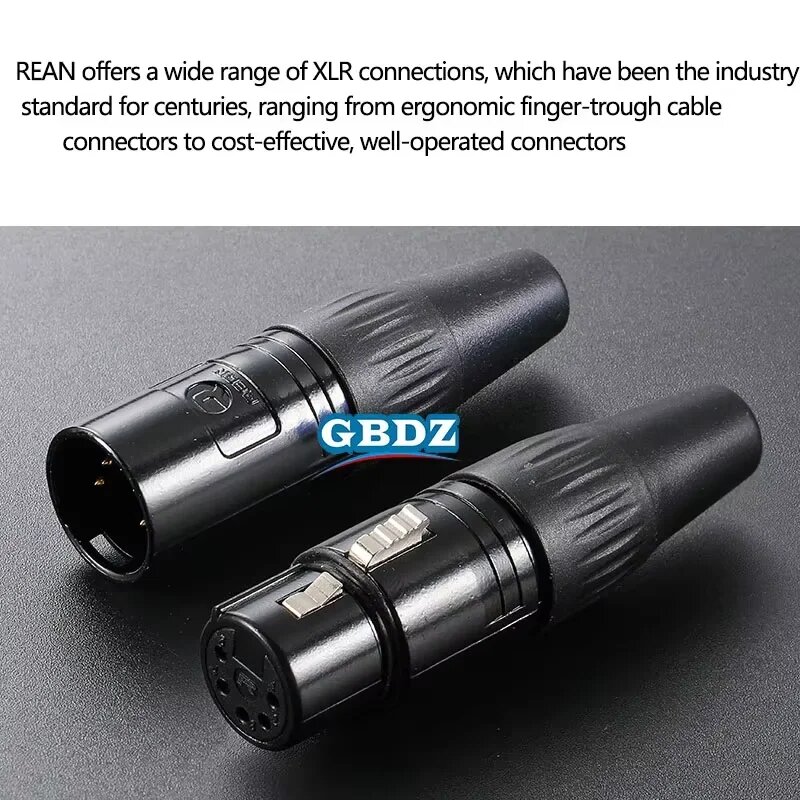5 XLR папа (5-pin, Black ring) — фото 1