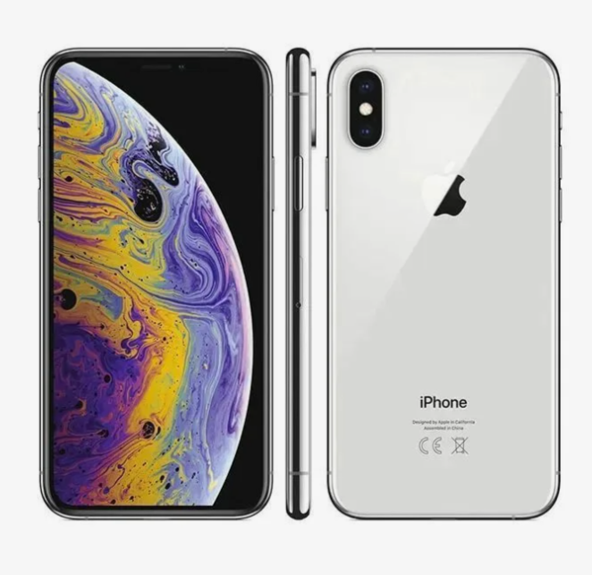 Смартфон Apple iPhone Xs Max 64 ГБ RU, nano SIM+eSIM, серебристый, б/у уценен