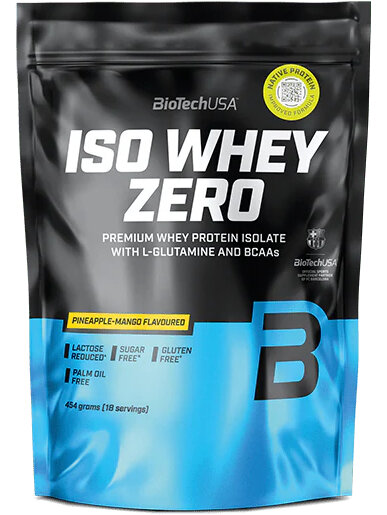 Изолят протеина BioTechUSA Iso Whey Zero 454 г, Ананас - манго