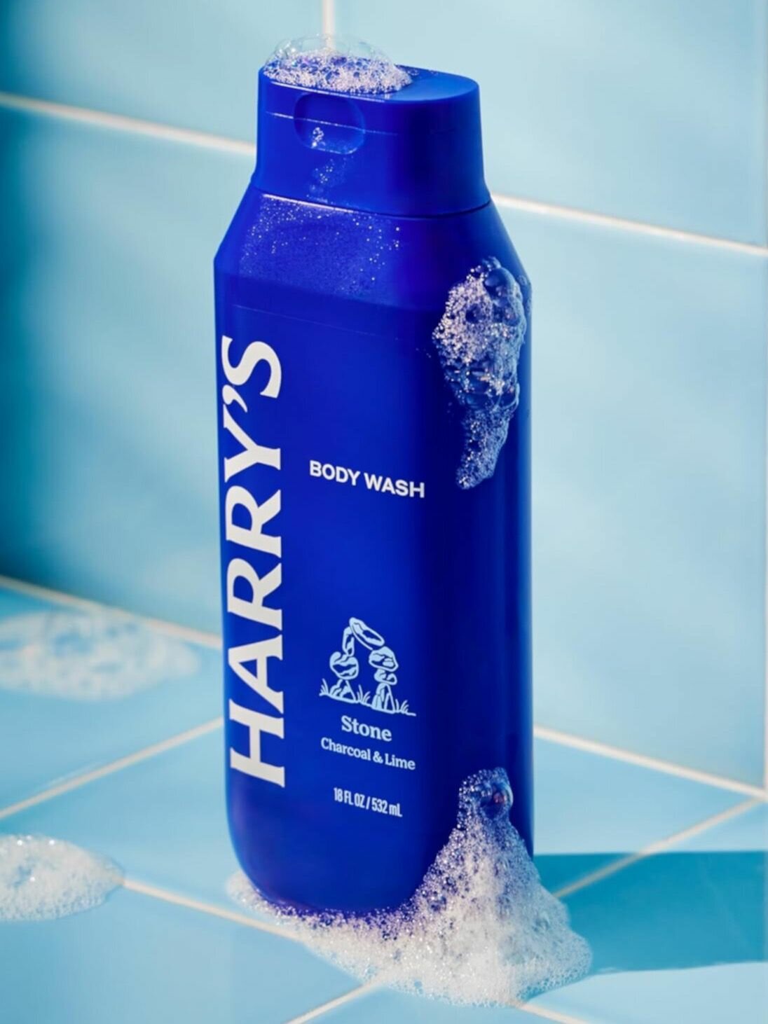 Harry's Гель для душа Stone для мужчин (Charcoal & Lime) 532 мл