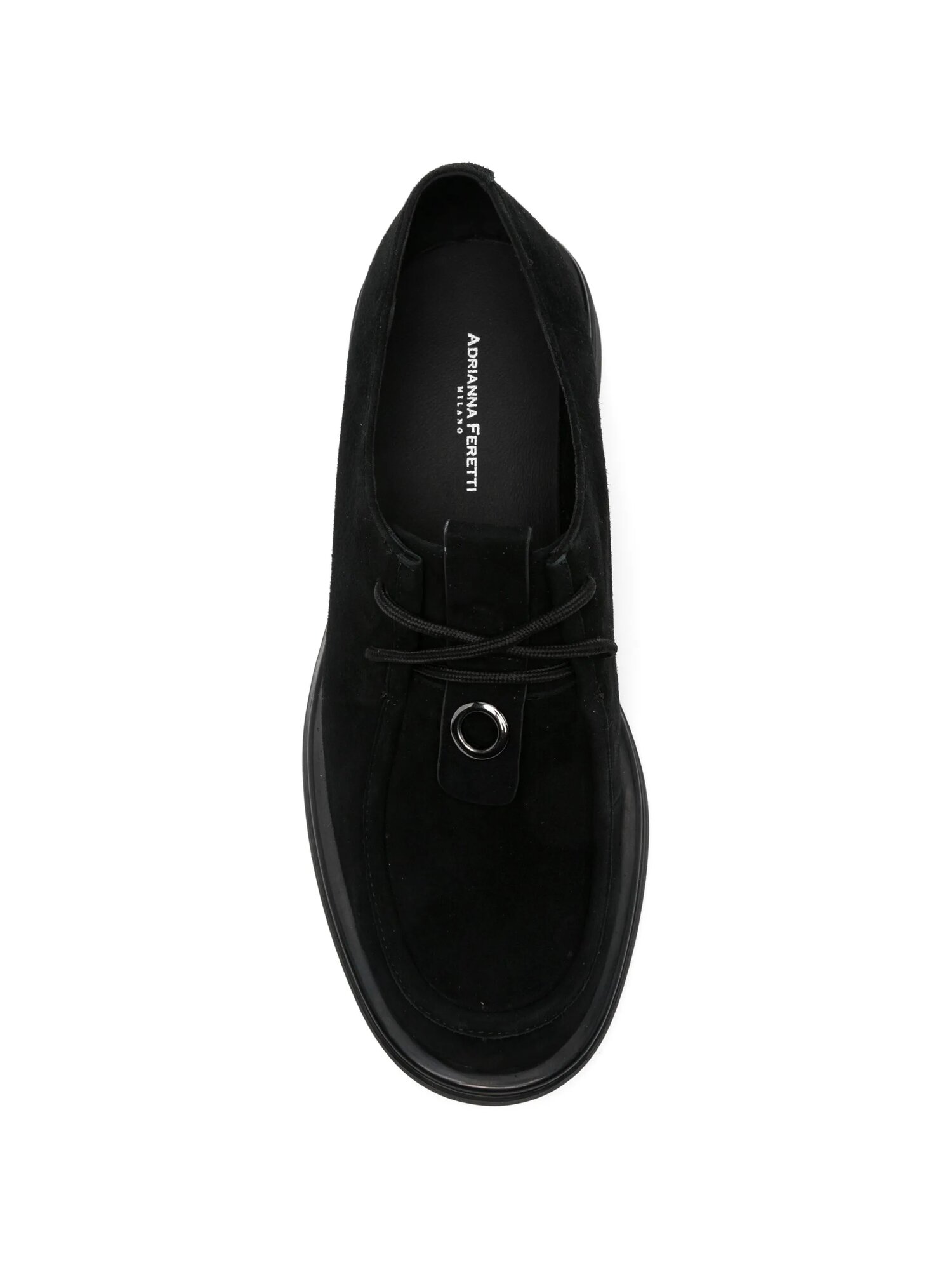 Лоферы ADRIANNA FERETTI Ring-detail loafers, размер 39, black/black — фото 1