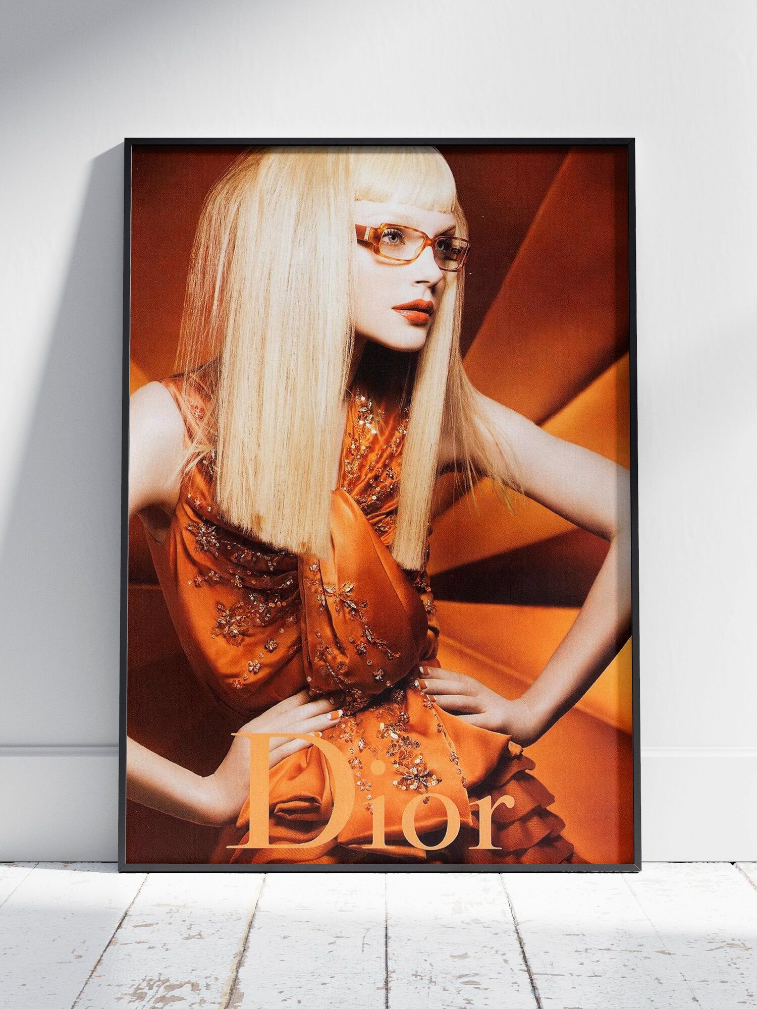 Плакат на стену для интерьера Диор (Dior 16) - Постер по модели, бренду и моде формата A4 (21x30 см)