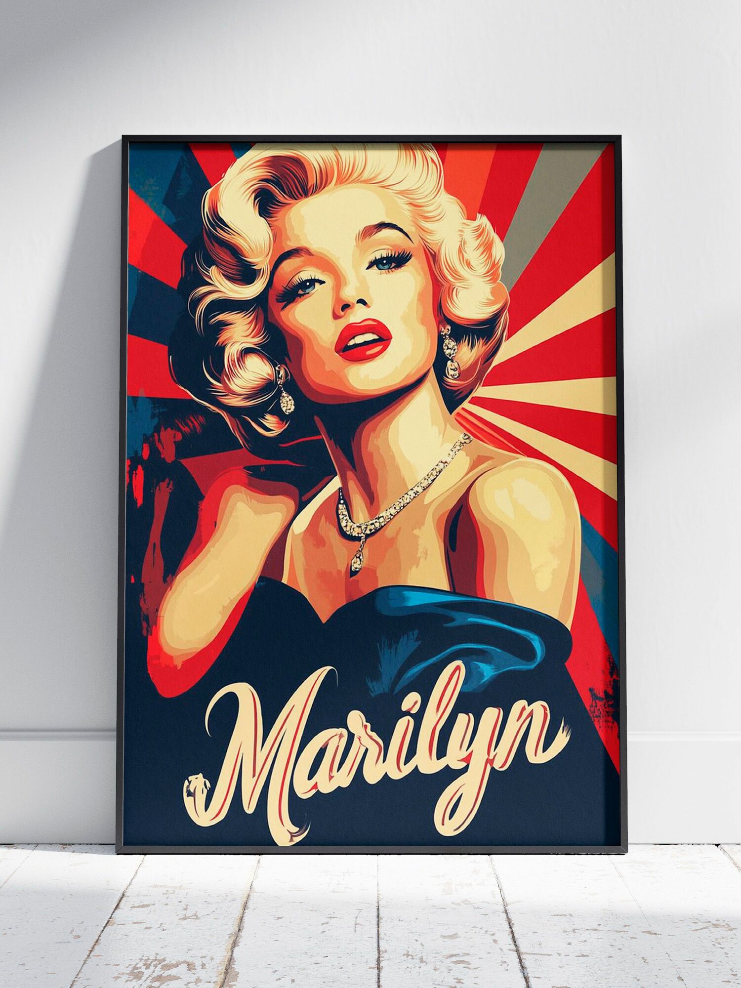 Плакат на стену для интерьера Мэрилин Монро (Marilyn Monroe 37) - Постер по актеру фильма, кино, сериала формата A4 (21x30 см)