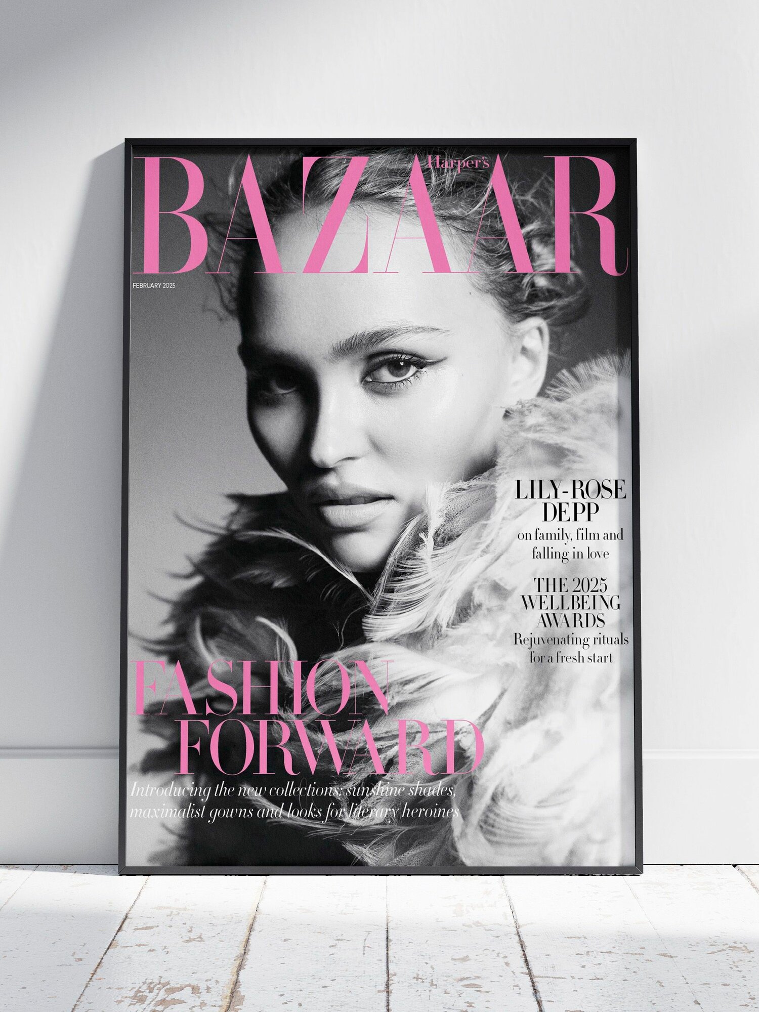 Плакат на стену для интерьера Лили Роуз Депп (Lily Rose Depp 1) - Постер по модели, бренду и моде формата A4 (21x30 см)