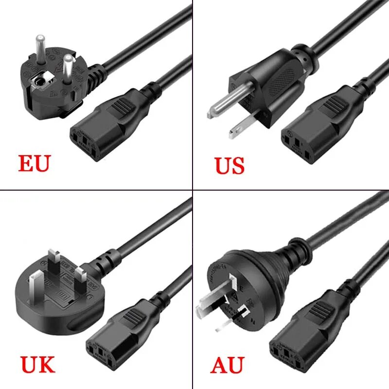 Кабель питания C13 черный 1.5M, AU SAA 3x1.5mm2