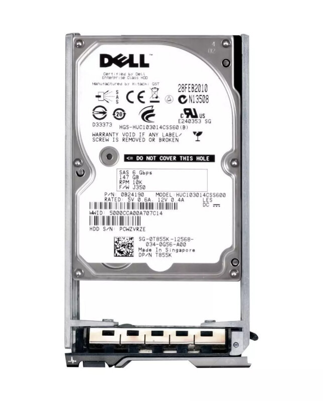 Жесткий диск Dell T855K 146Gb SAS 2,5" HDD
